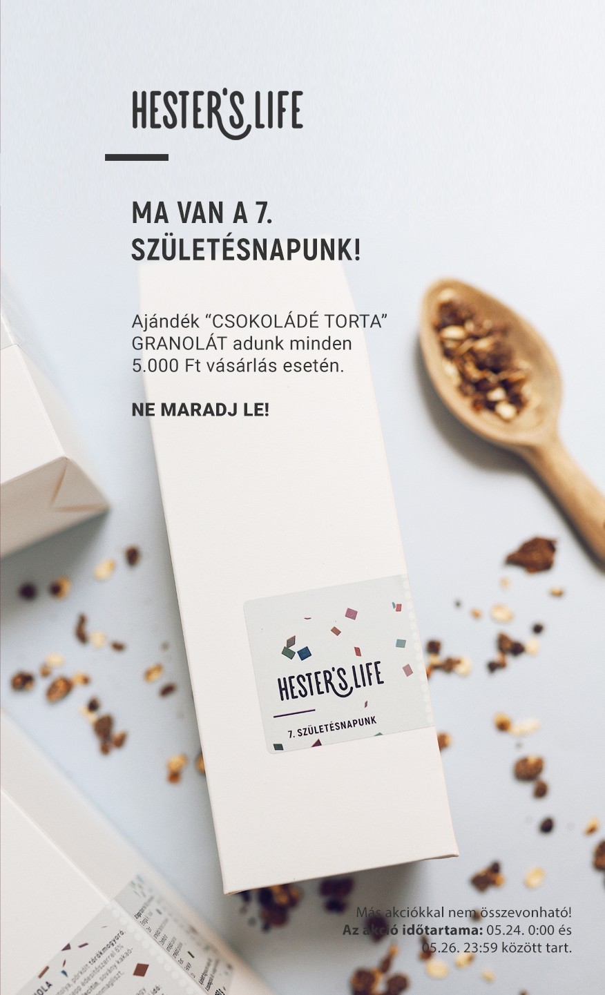 Hester's life – Hester's Life Webshop - Mindenmentes Müzli és Granola